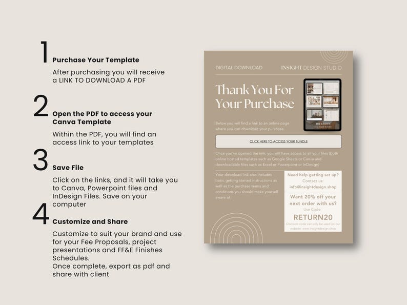 Interior Design Business Template Starter Bundle Fee Proposal, FFE ...