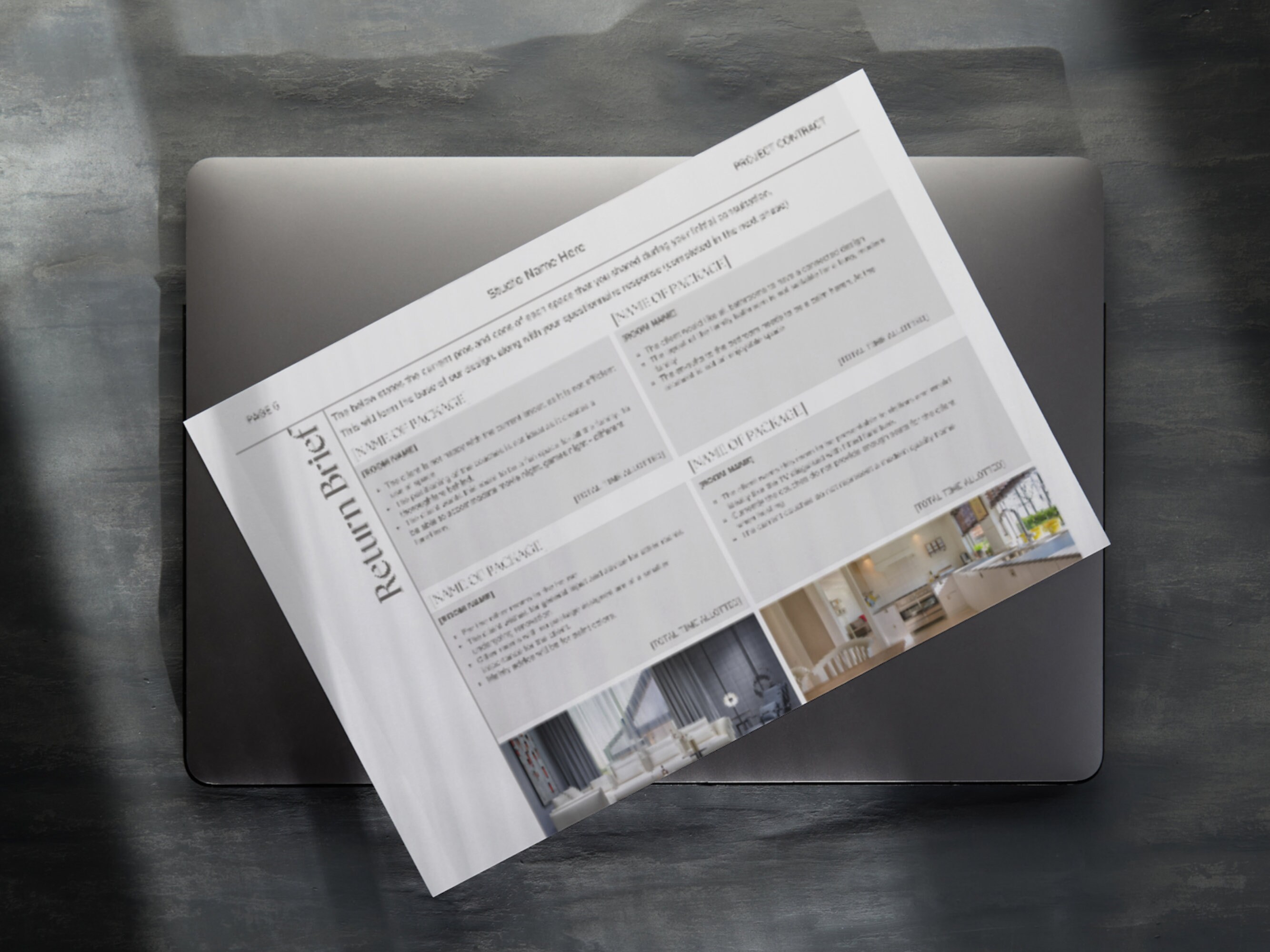 Interior Design Project Agreement Contract | Modern | E-design Contract ...