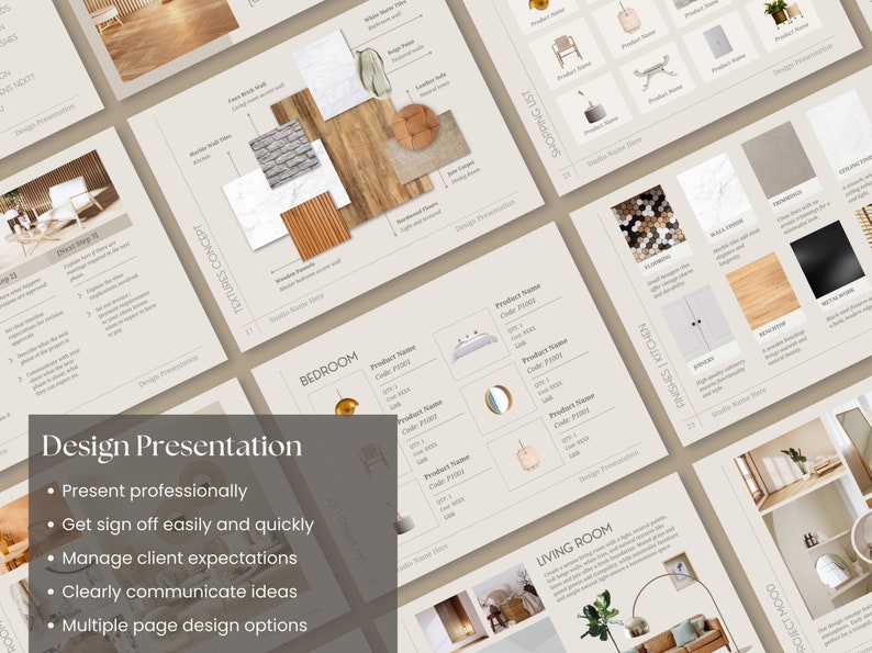 Interior Design Business Template Starter Bundle Fee Proposal, FFE ...