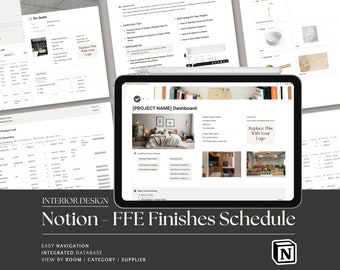 Personal Interior Design Planner (notion Template) - Etsy
