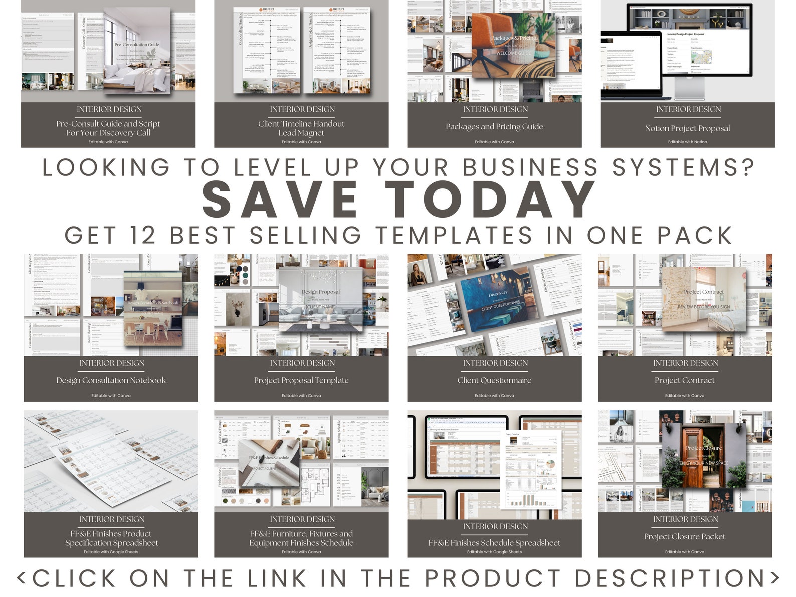 Interior Design Template FFE Finishes, Furniture, Hardware & Fixtures ...