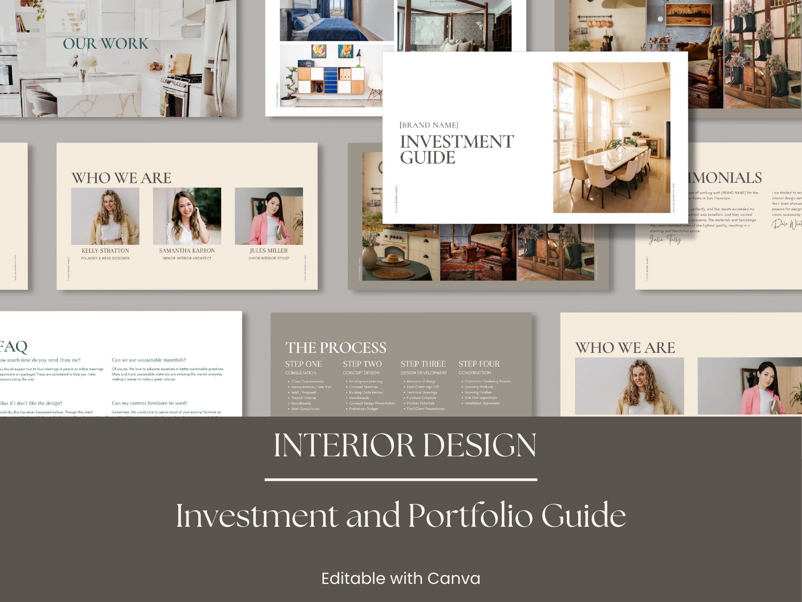 Interior Design Services Investment Portfolio Template | Canva ...