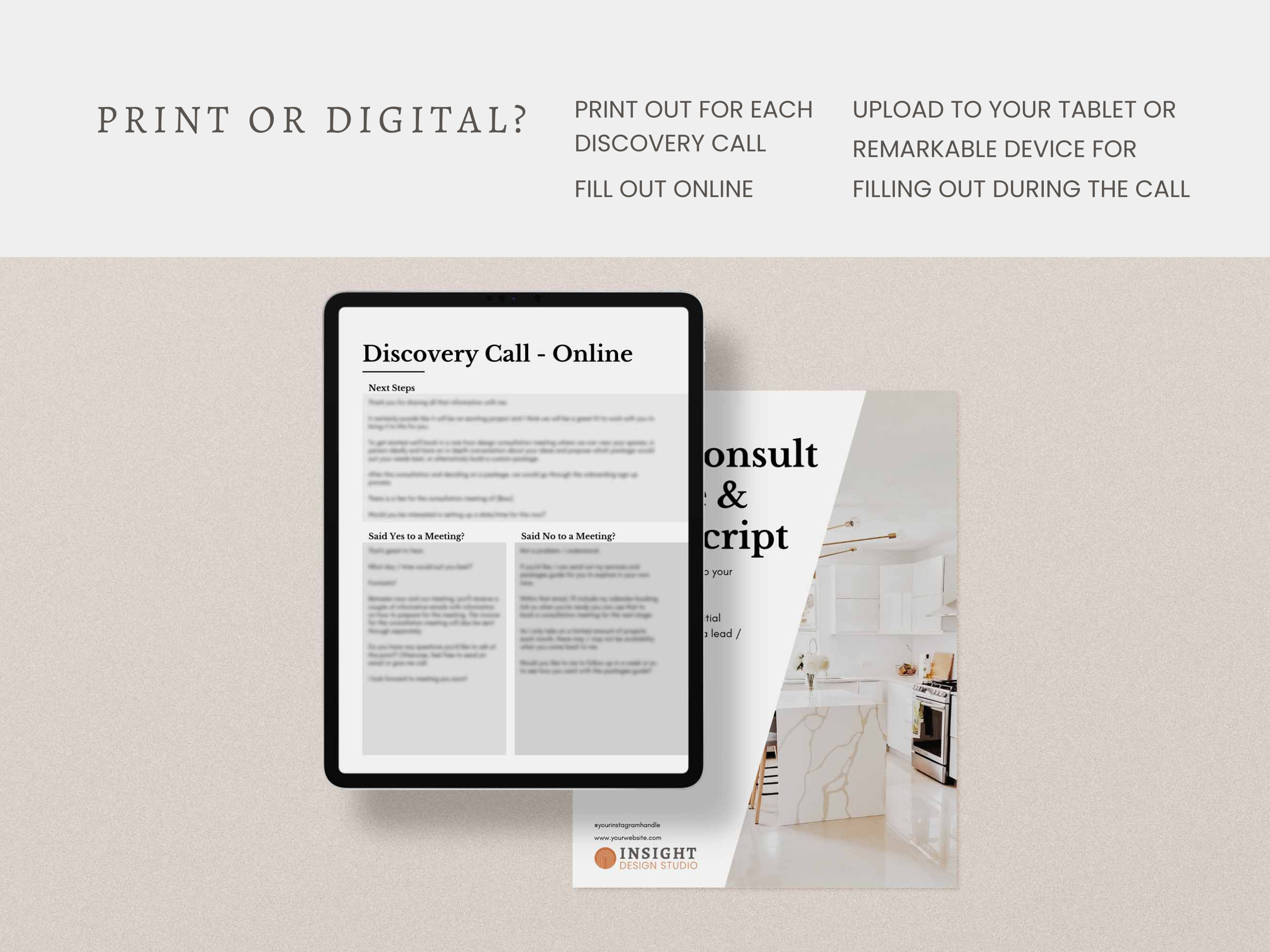 Interior Design Discovery Call Pre-consultation Call Script | Aesthetic ...