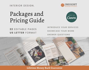Interior Design Business Packages / Onboarding Guide Template Canva ...