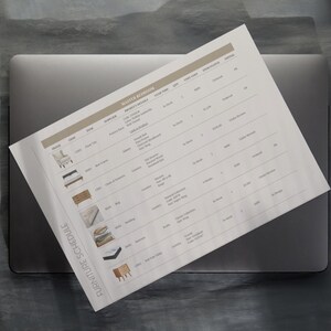 FFE Finishes Schedule and Design Presentation Template Bundle for ...