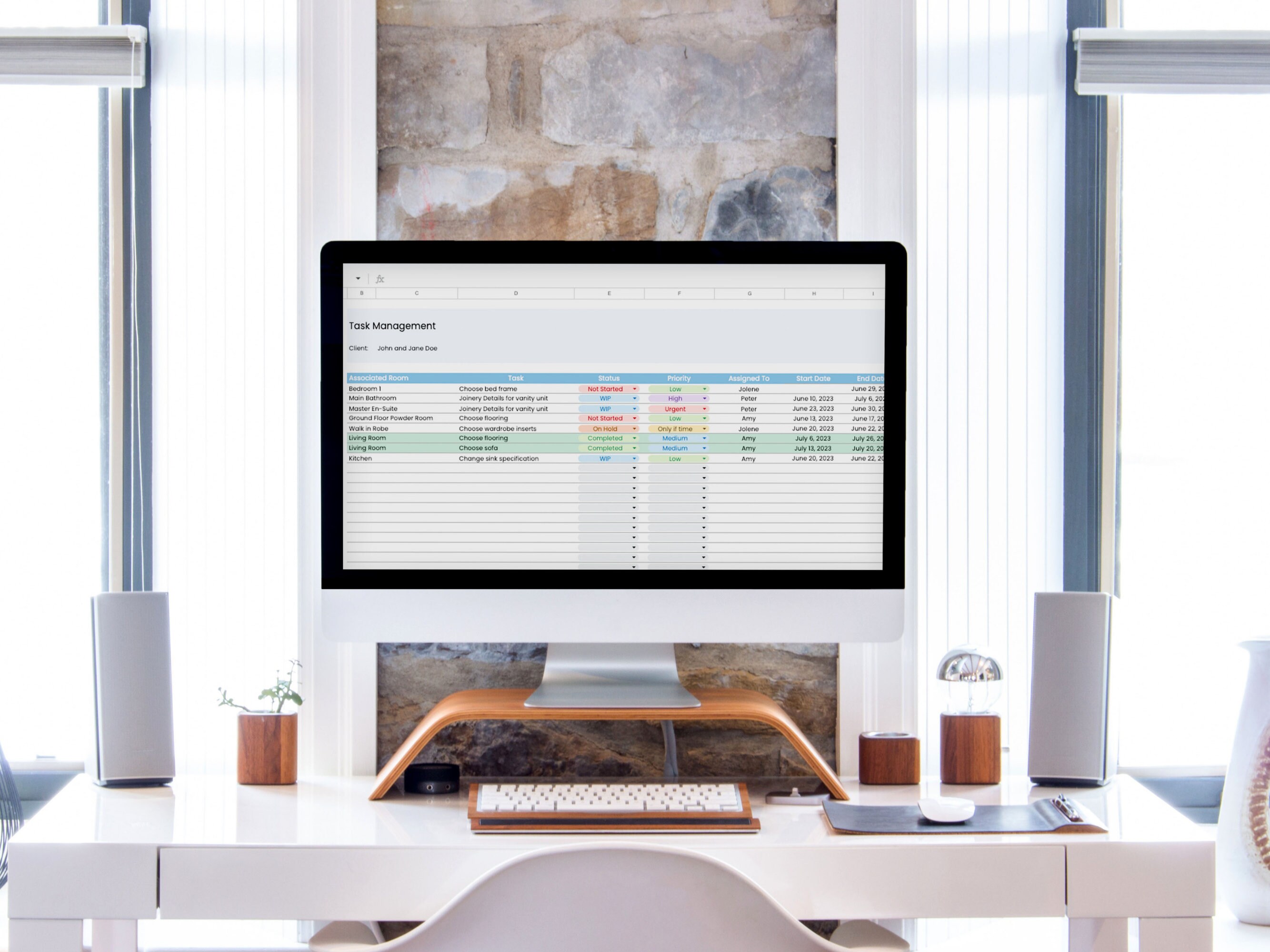Interior Design Project Planner With FF&E Budget Tracker - Etsy