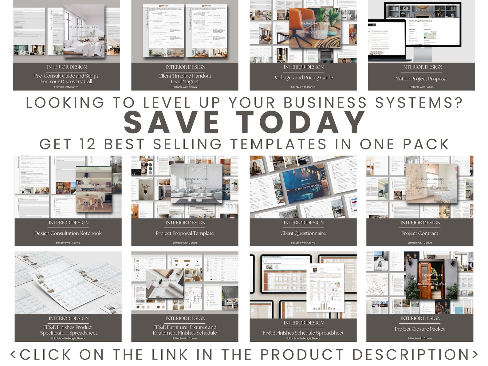 Interior Design Project Closure Packet Template | Client Goodbye | E ...