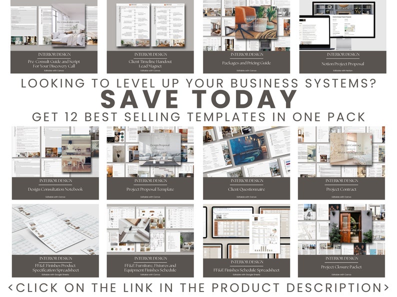 Interior Design Project Closure Packet Template | Client Goodbye | E ...