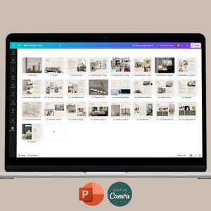 Interior Design Template - Project Proposal Canva - Professional Design Brief - Portfolio ...