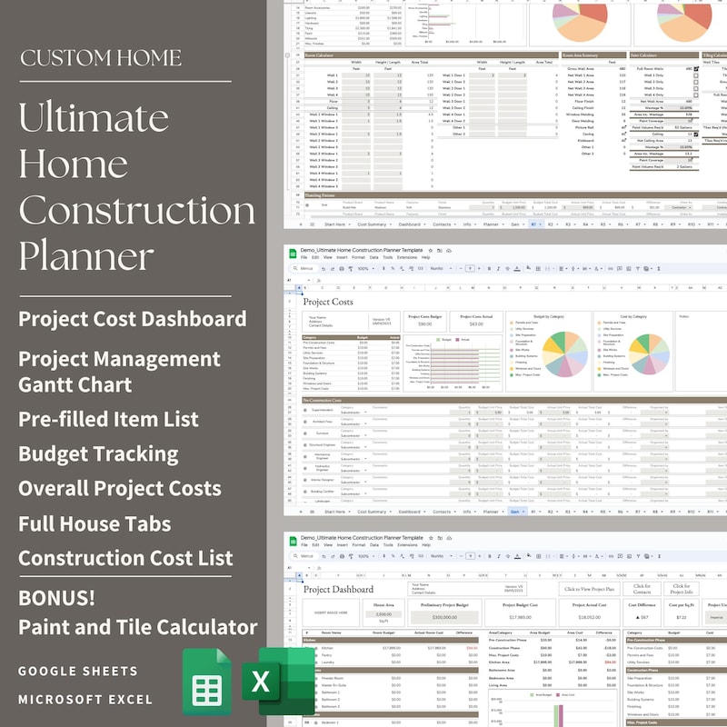 Renovation Cost Budget - Etsy