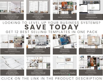 120 Pages Interior Design Full Business Starter Pack Bundle 12 ...