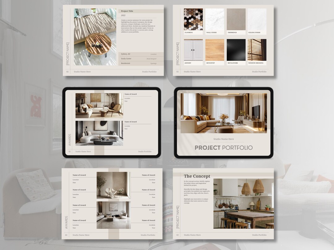 Interior Design Project Portfolio for Interior Designers and Architects ...