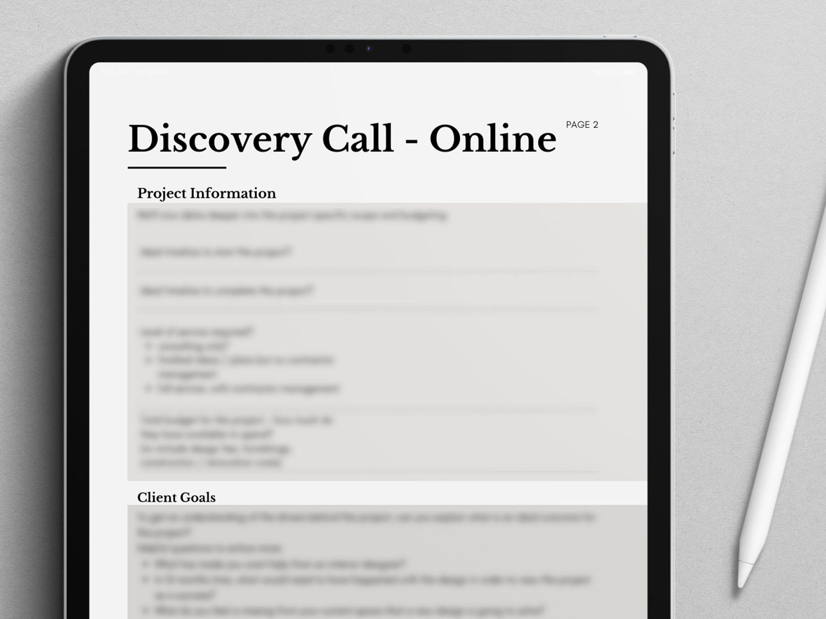 Interior Design Discovery Call Pre-consultation Call Script | Aesthetic ...