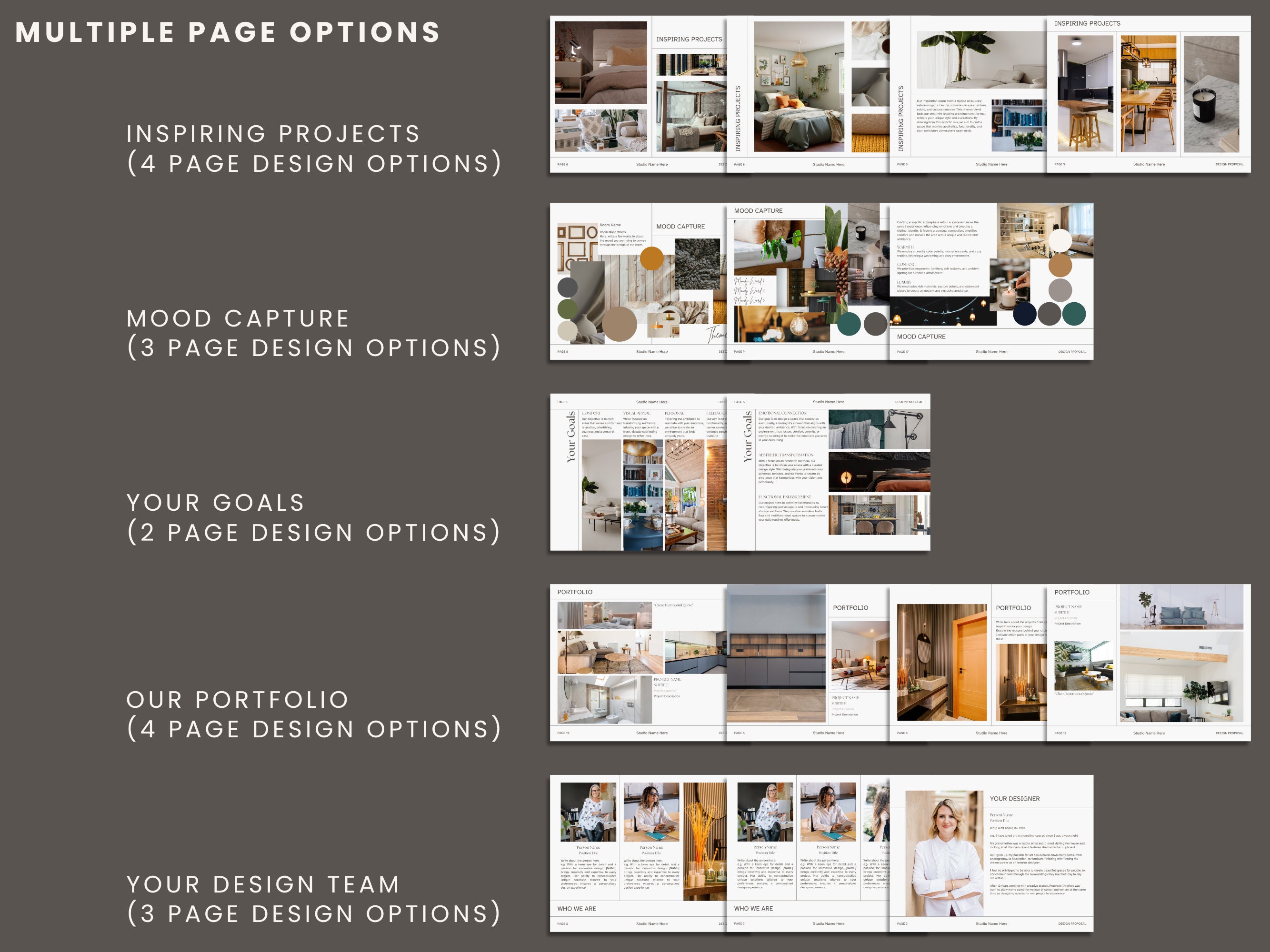 Interior Design Template Project Proposal Canva Professional Design ...