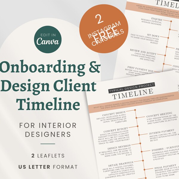 Interior Design Timeline Template - Etsy