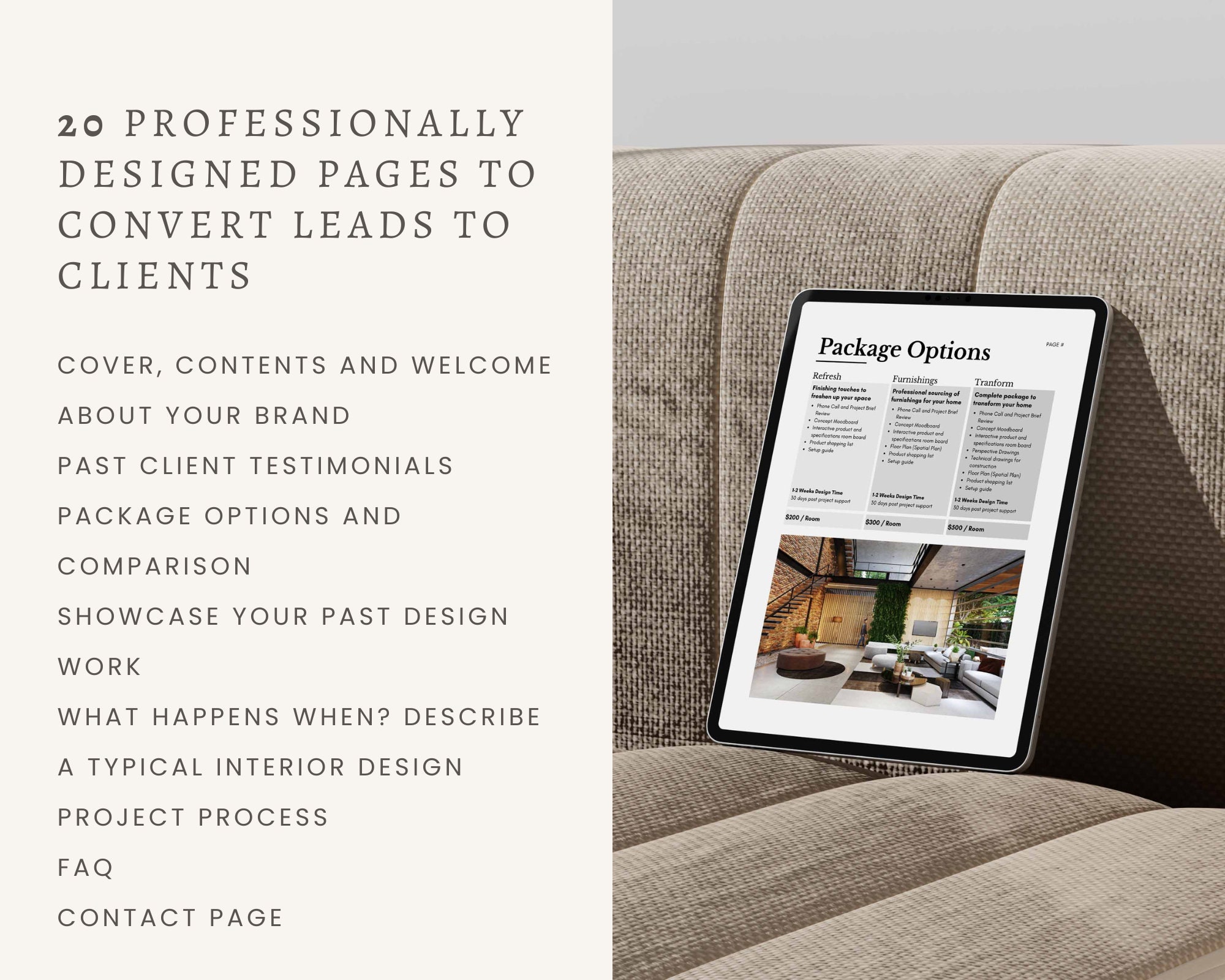 Interior Design Packages and Pricing Guide E-design Packages - Etsy