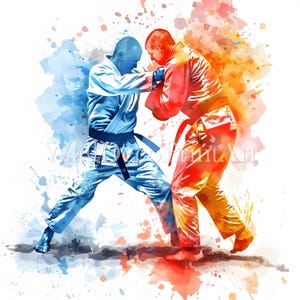 10 Jiu Jitsu Clipart - High Quality Jpgs - Digital Downloads ...