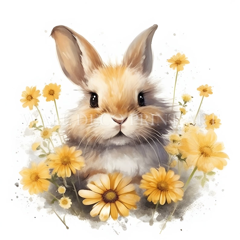 Cute Bunny Clipart Bundle 10 High Quality Jpgs Digital - Etsy