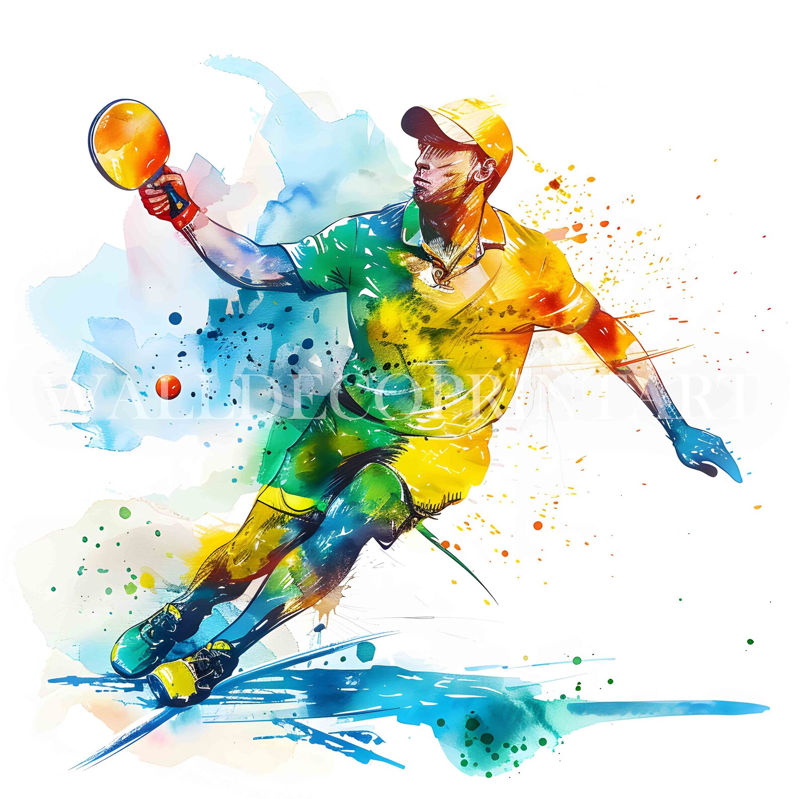 10 Ping Pong Player Clipart High Quality JPG Digital Download ...