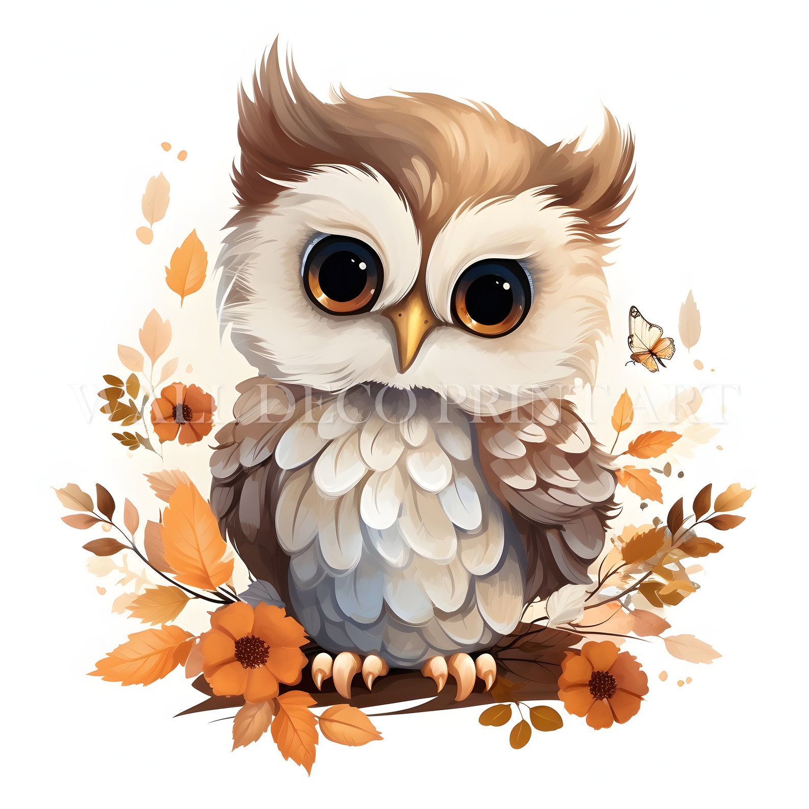 Cute Little Owl Clipart Bundle - 10 High Quality Jpgs - Digital ...