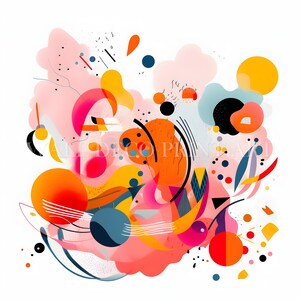 Abstract Art Clipart Bundle - 11 High Quality Jpgs - Digital Downloads ...