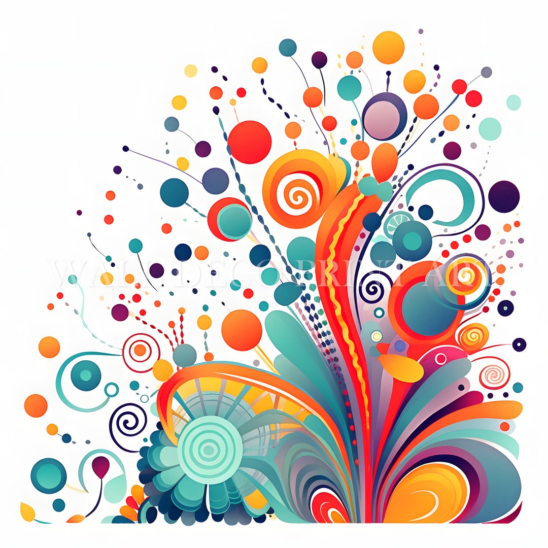 Abstract Art Clipart Bundle - 11 High Quality Jpgs - Digital Downloads ...