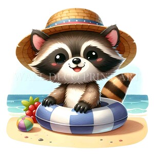 SUMMER ANIMALS SET 3 Clipart Bundle - 10 High Quality Jpgs - Digital ...