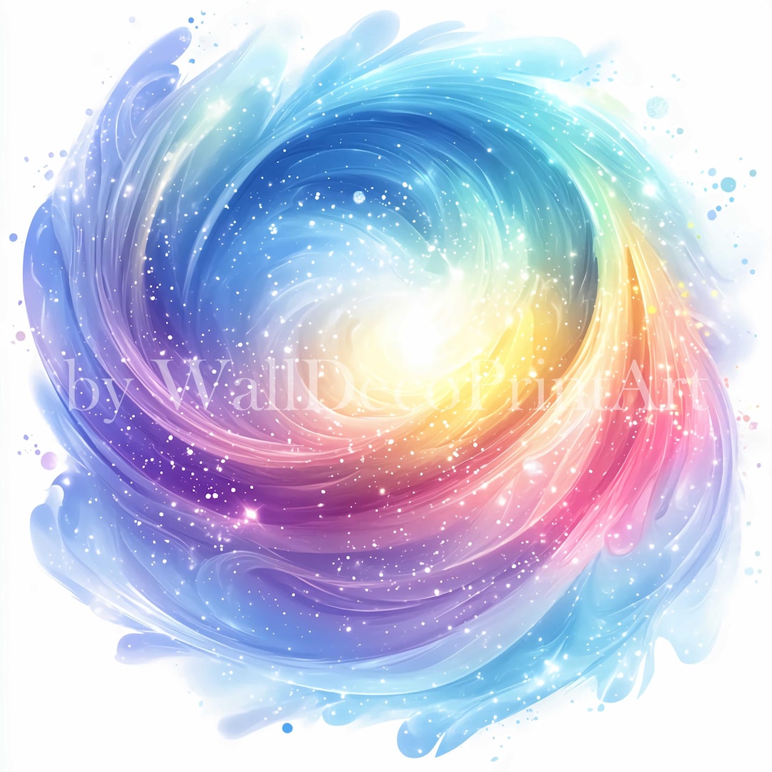 9 Colorful Dreamy Splashes Clipart Bundle - High Quality Pngs ...