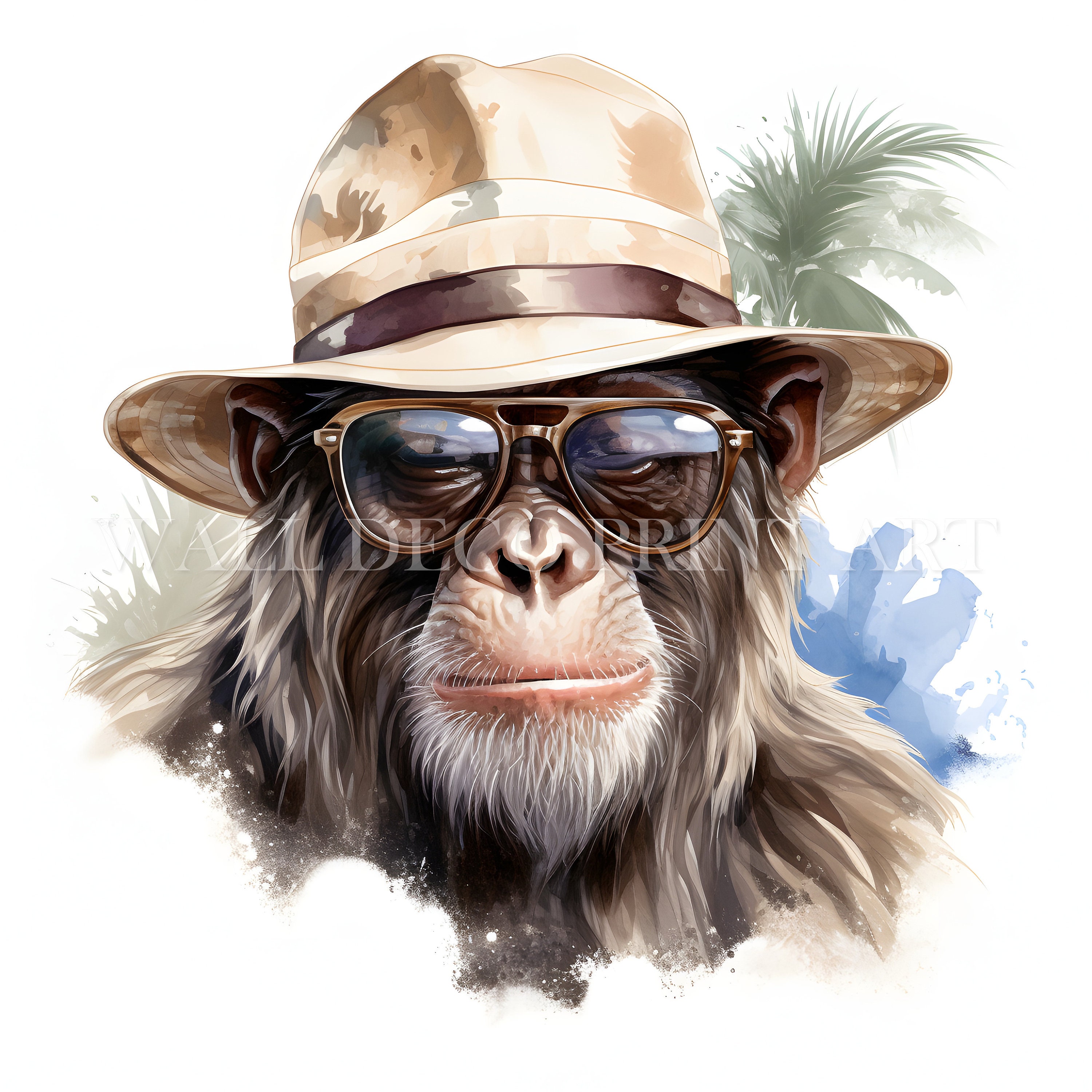 Cool and Cute Monkey Clipart Bundle - 9 High Quality Jpgs - Digital ...