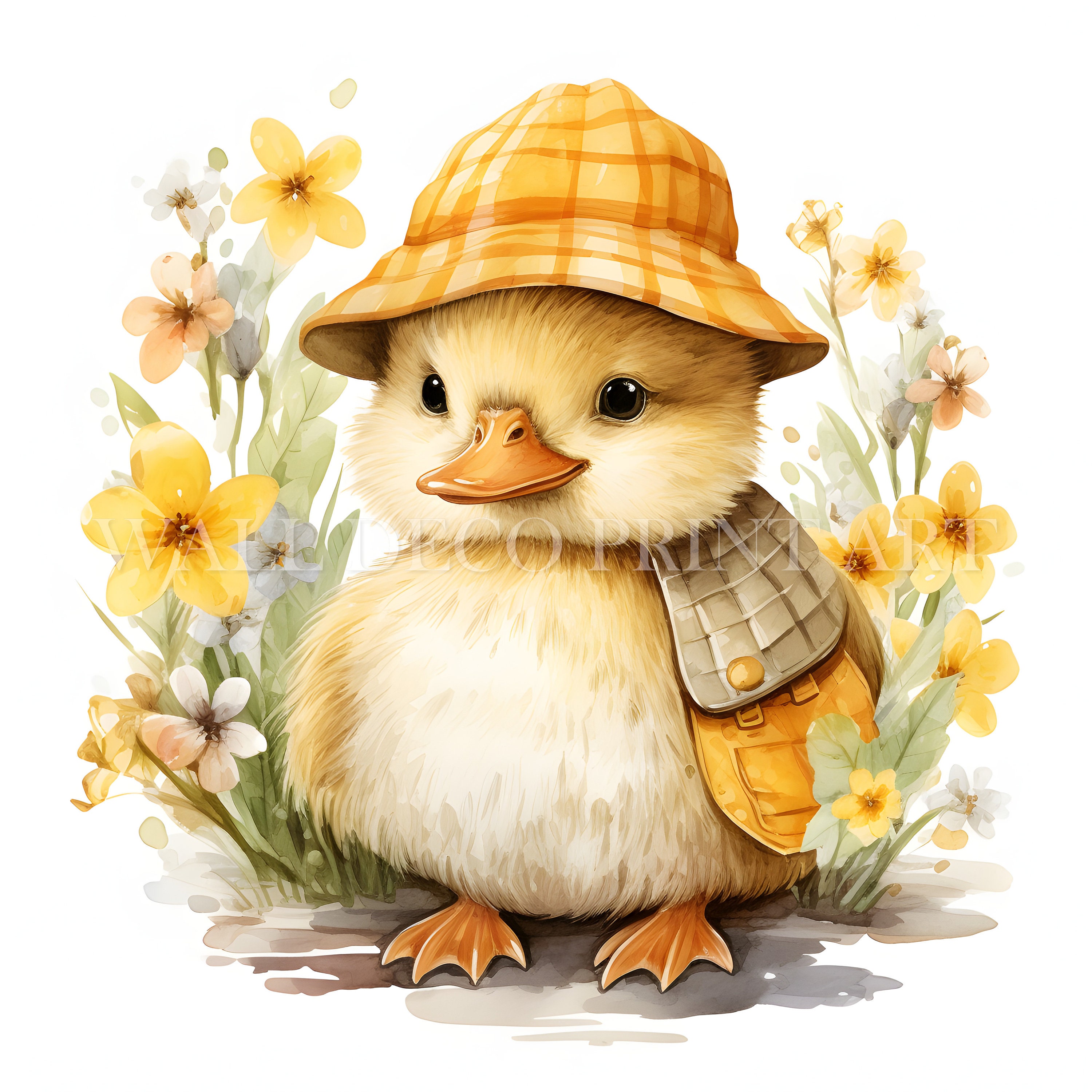 Little Spring Flower Duck Clipart Bundle 10 High Quality JPG - Etsy