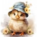 Cute Spring Flower Chicken Clipart Bundle - 10 High Quality JPG ...