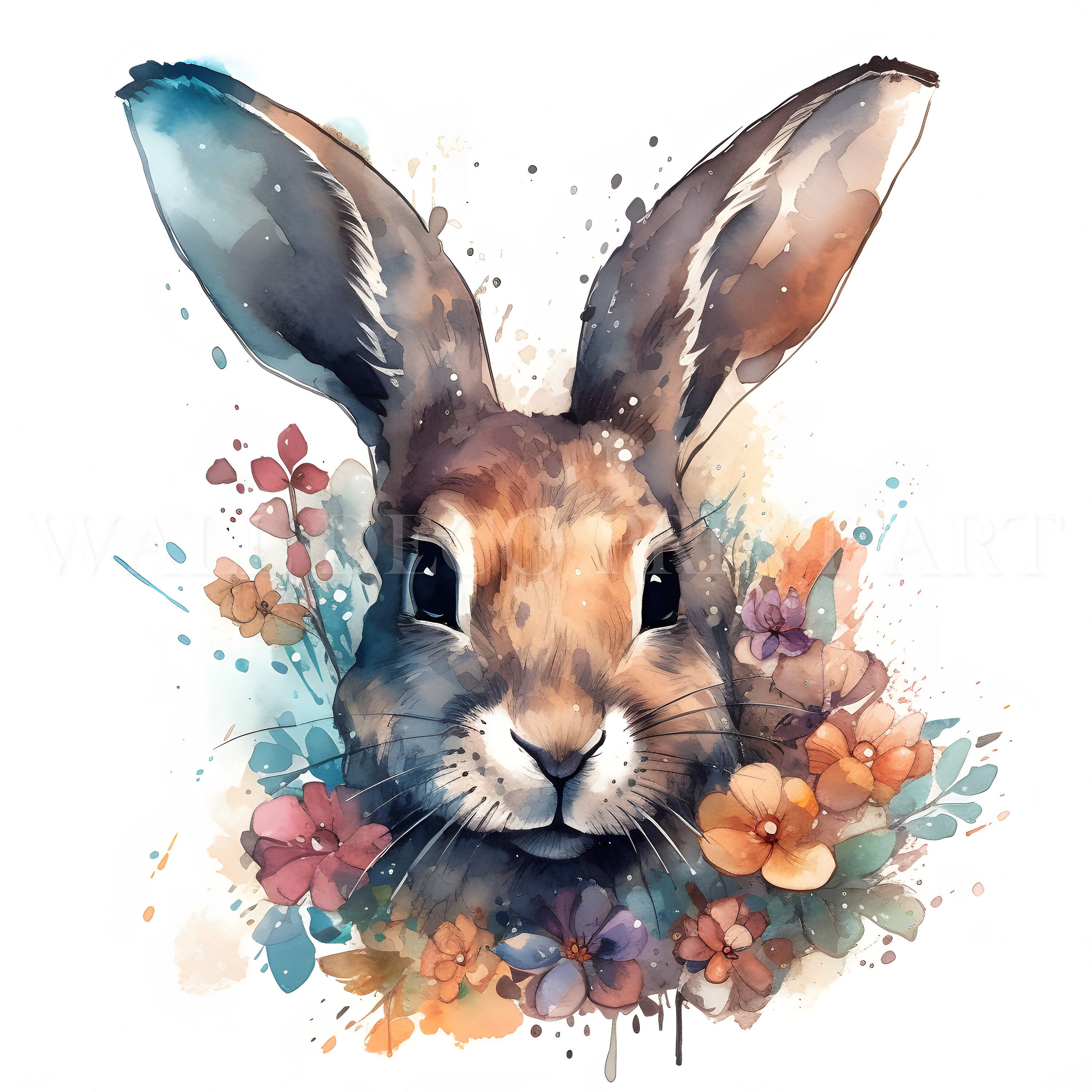 Cute BUNNY Clipart Bundle 10 High Quality Jpgs Digital - Etsy