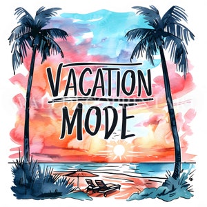 10 VACATION MODE Clipart Bundle - High Quality Jpgs - Digital Download ...