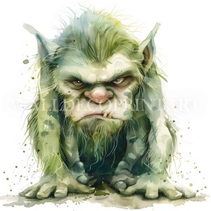 12 Cute and Grumpy Trolls Clipart Bundle - High Quality Images ...