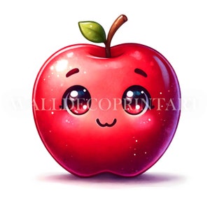 10 Cute Apple Clipart Bundle - High Quality Jpgs - Digital Download ...