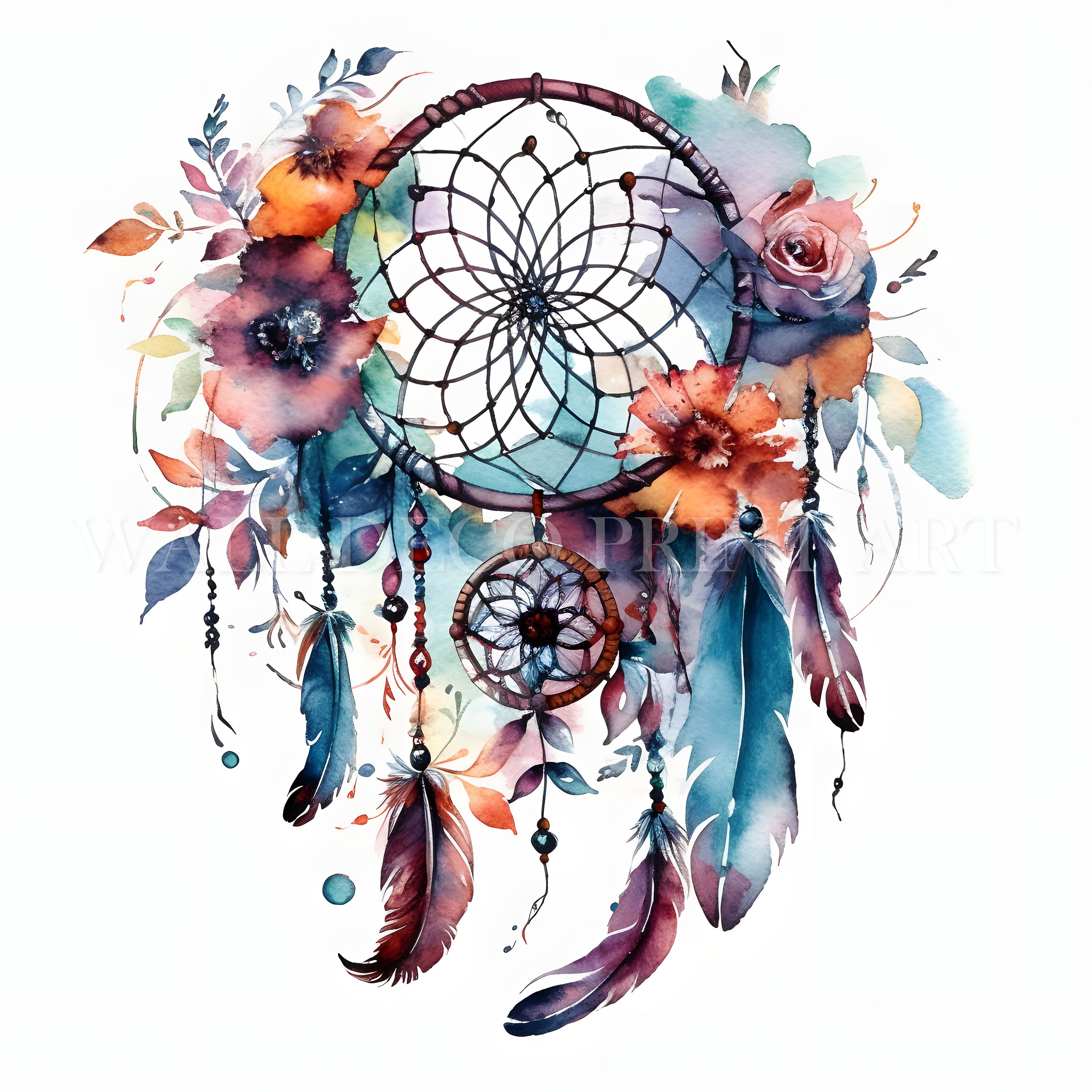 Dream Catcher Clipart Bundle - 12 High Quality Jpgs - Digital Downloads ...
