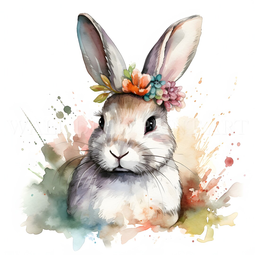 Cute BUNNY Clipart Bundle 10 High Quality Jpgs Digital Downloads ...