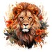 Beautiful Lion Clipart Bundle 12 High Quality Jpgs Digital Downloads ...