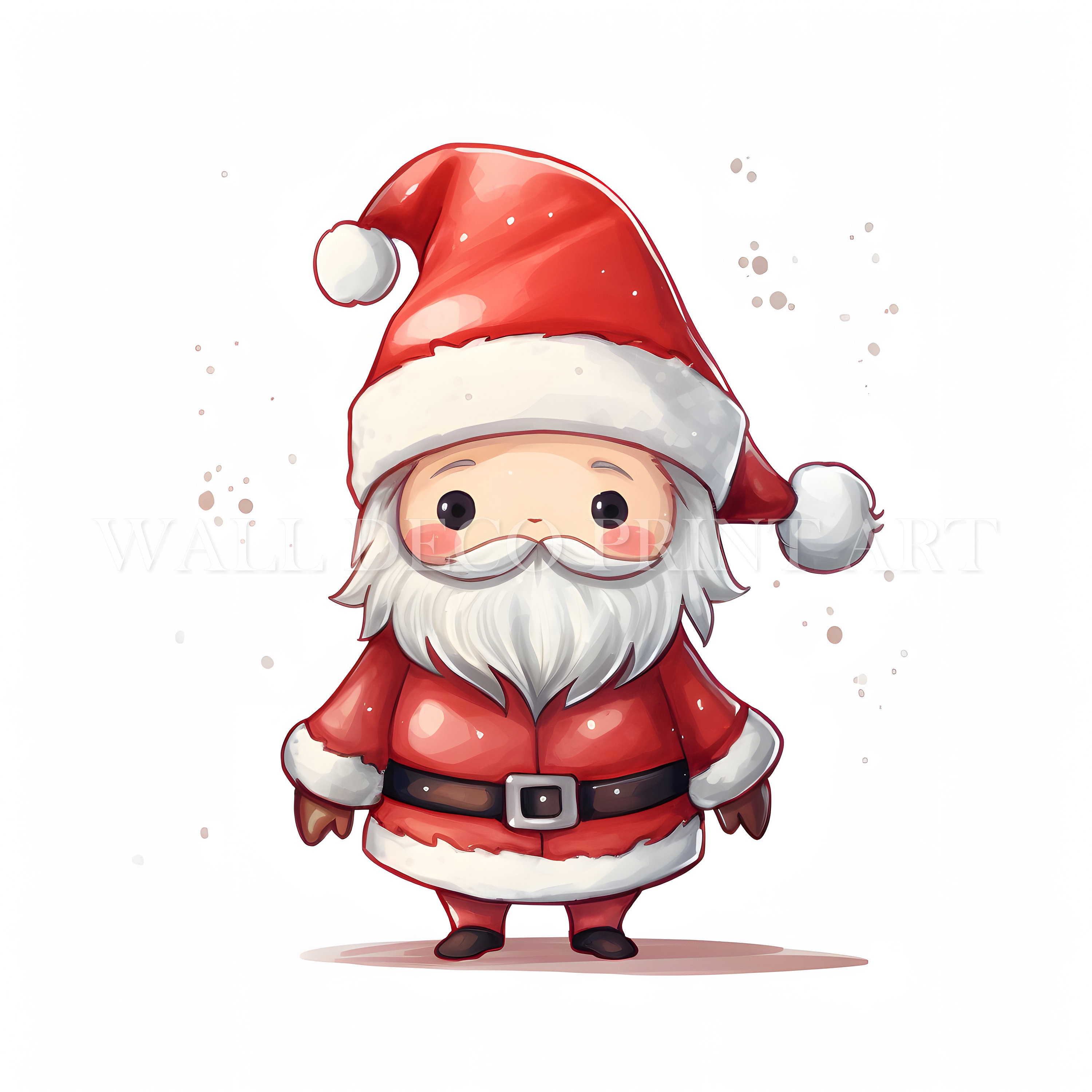 Scandi Santa Sprite Clipart Bundle 10 High Quality JPG - Etsy