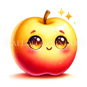 10 Cute Apple Clipart Bundle - High Quality Jpgs - Digital Download ...