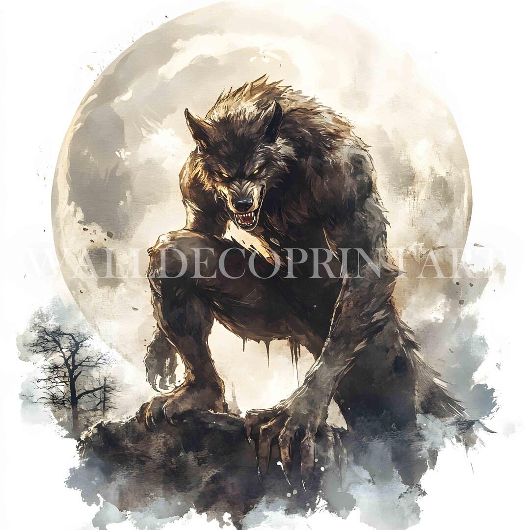11 Angry Werewolf Clipart - High Quality JPG - Digital Download ...