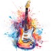 10 Colorful Electric Guitar Clipart Bundle - High Quality Pngs ...