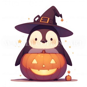20 Cute Halloween Penguin Clipart Bundle - High Quality Images ...