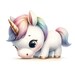 Soft Sketch UNICORN Clipart Bundle - 5 High Quality JPG - Digital ...