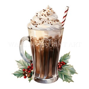 Tasty Hot Chocolate Clipart Bundle - 11 High Quality JPG - Digital ...