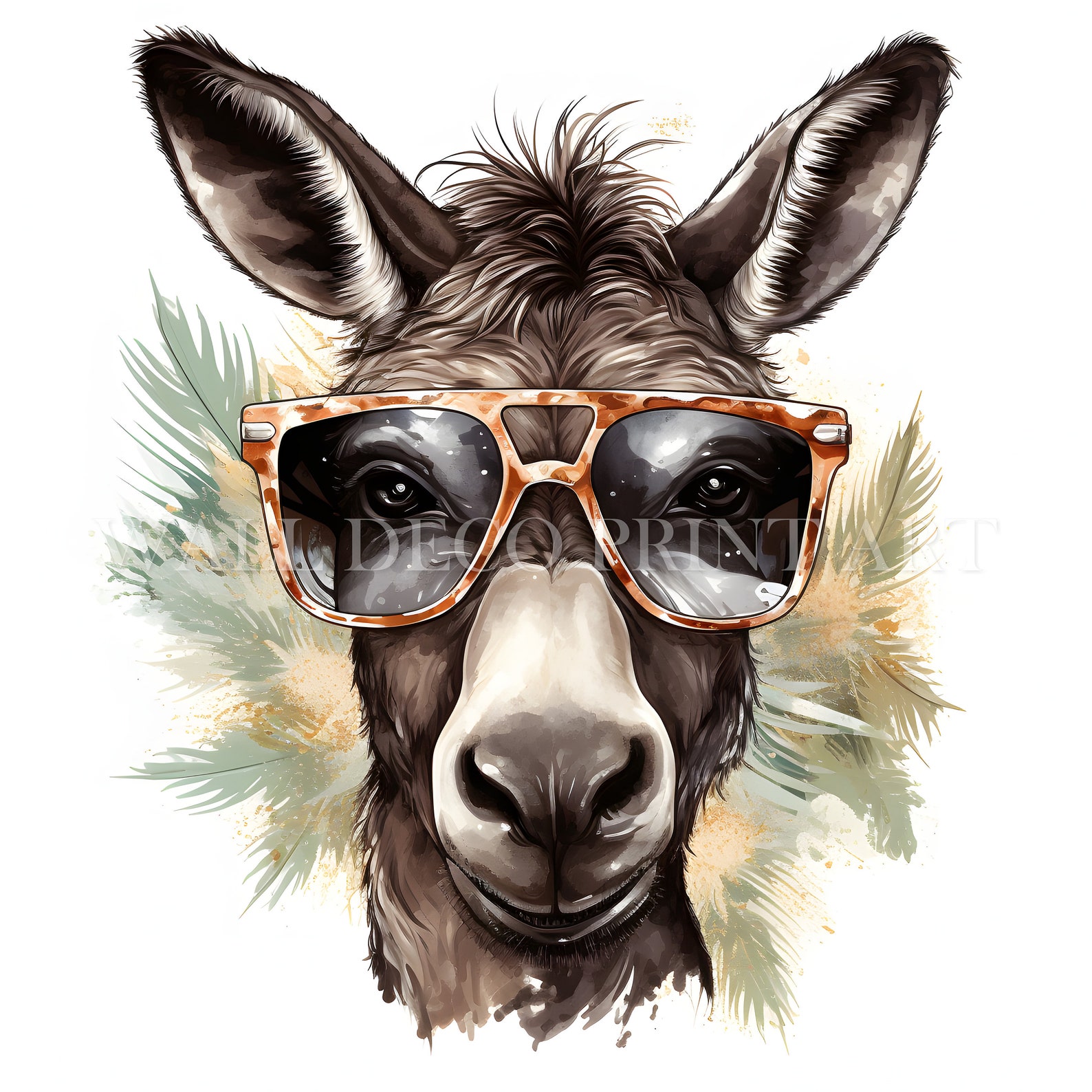 Cool Donkey Clipart Bundle 10 High Quality Jpgs Digital Downloads ...