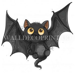 10 Cute Bat Clipart Bundle - High Quality Jpgs - Digital Downloads ...