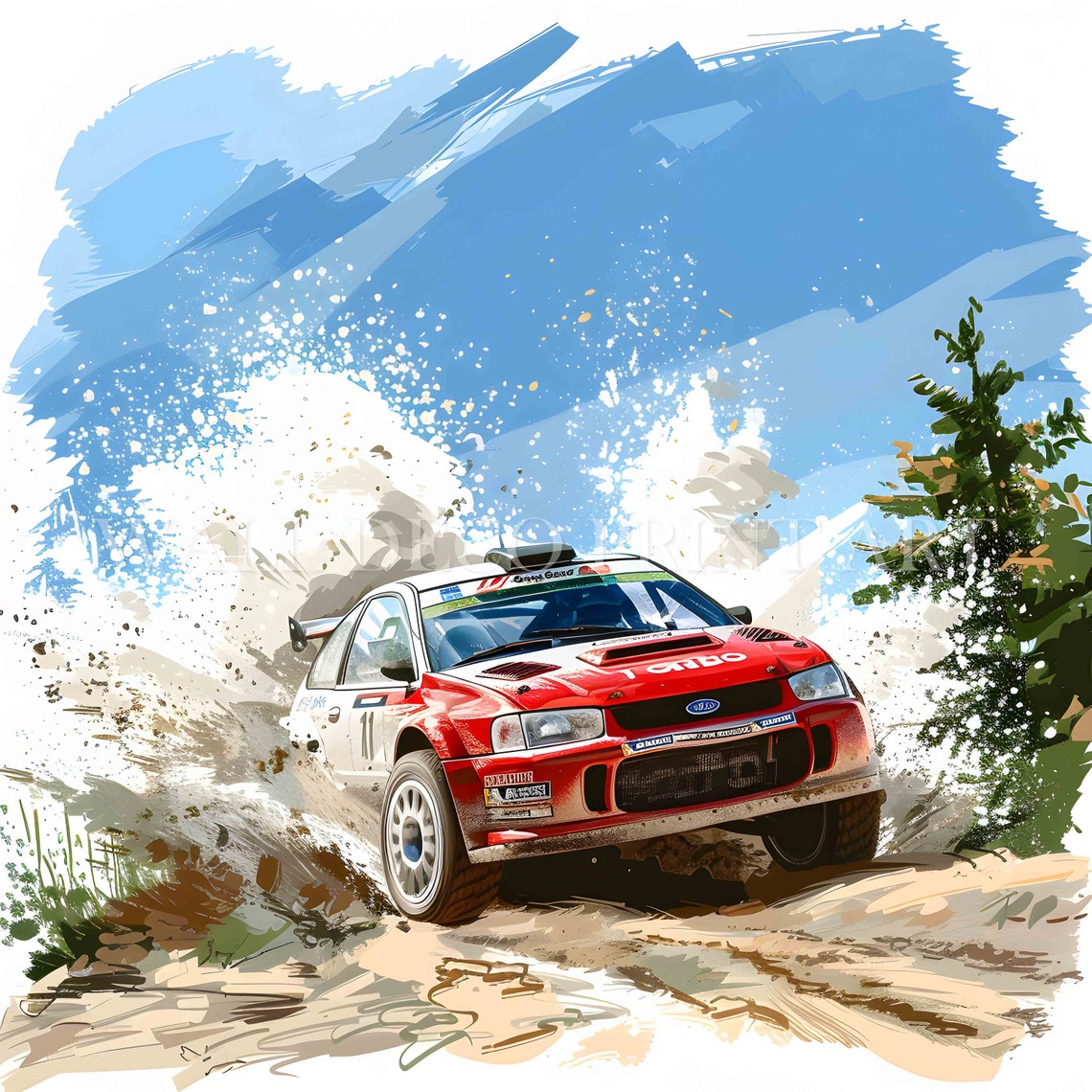 Rally Cross Car Clipart Bundle - 16 High Quality Jpgs - Digital ...