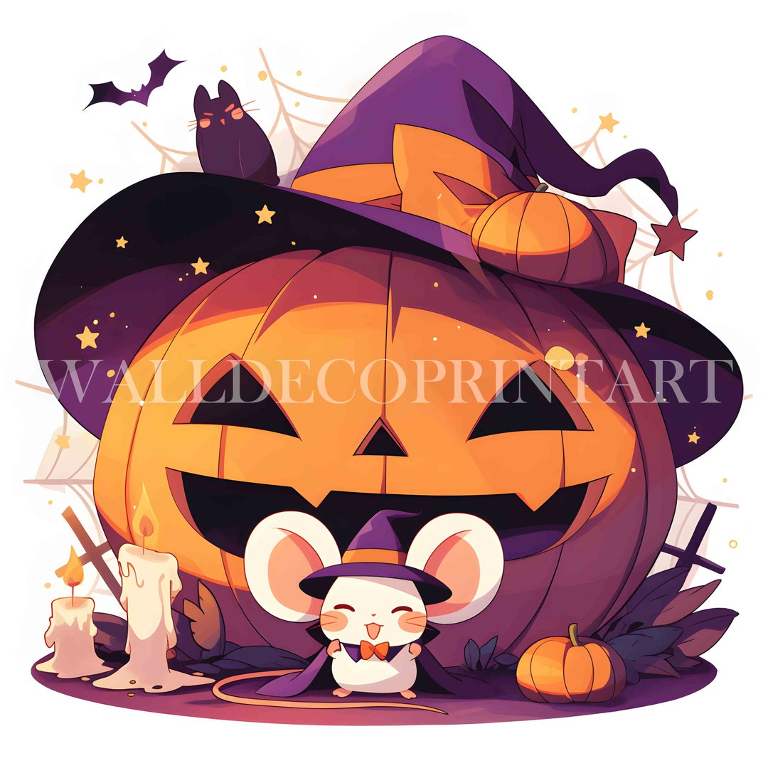 13 Cute Halloween Mouse Clipart Bundle - High Quality Images - Digital ...