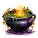 Halloween Bubbling Cauldron Clipart Bundle 10 High Quality - Etsy